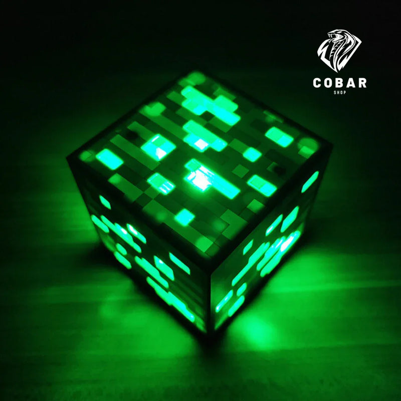 Luminária Cubo Minecraft