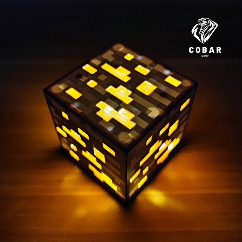 Luminária Cubo Minecraft